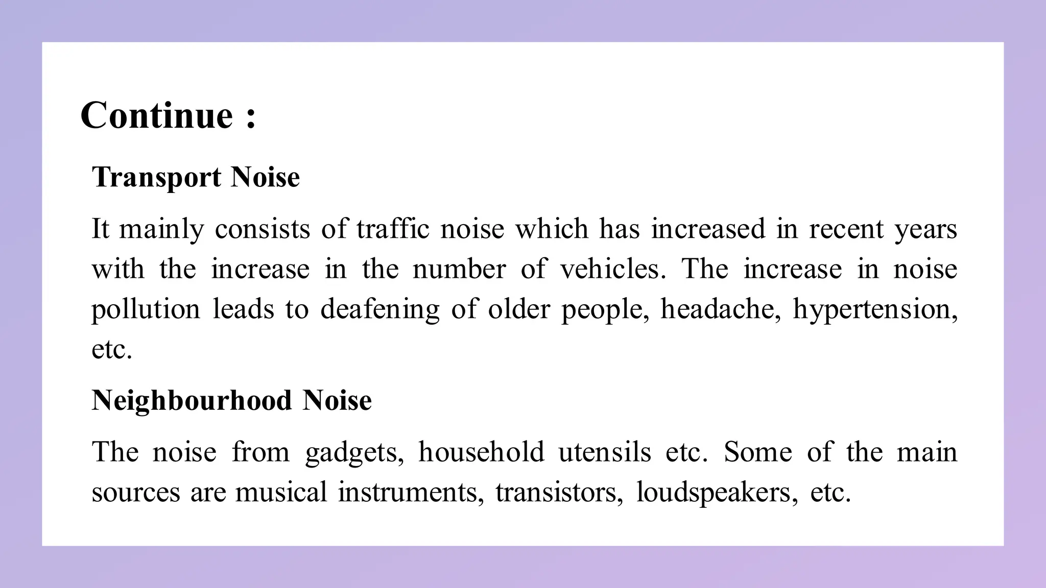 Noise pollution .pdf it's causes and effects caused by it | PDF