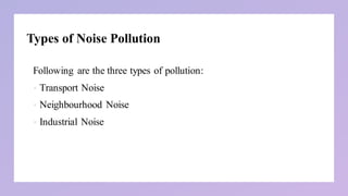Types Of Noise Pollution: Environmental Noise Pollution Definition – BEYS