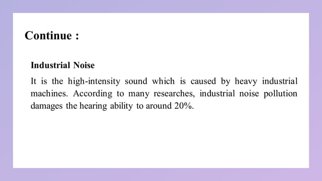 Noise pollution .pdf it's causes and effects caused by it | PDF