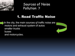 noise pollution in various sectors important | PPT