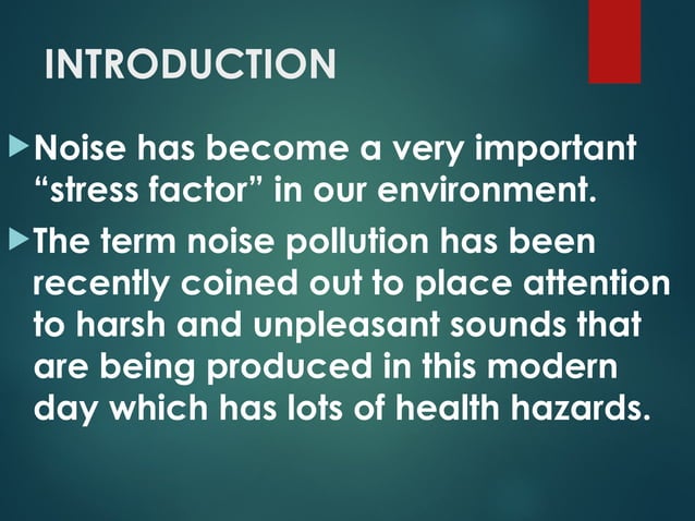 NOISE POLLUTION its effecst types decibels.ppt