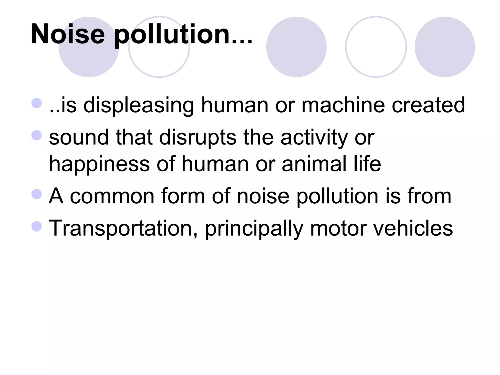 Noise Pollution | PPT