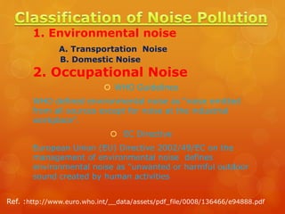 Noise pollution 2017 | PPTX