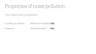 Noise pollution - Environment and health | PDF