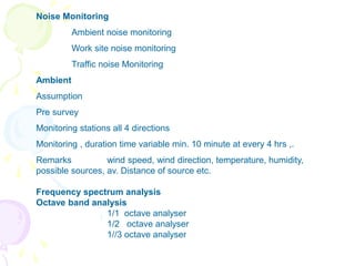 Noise pollution and its assessment | PPT