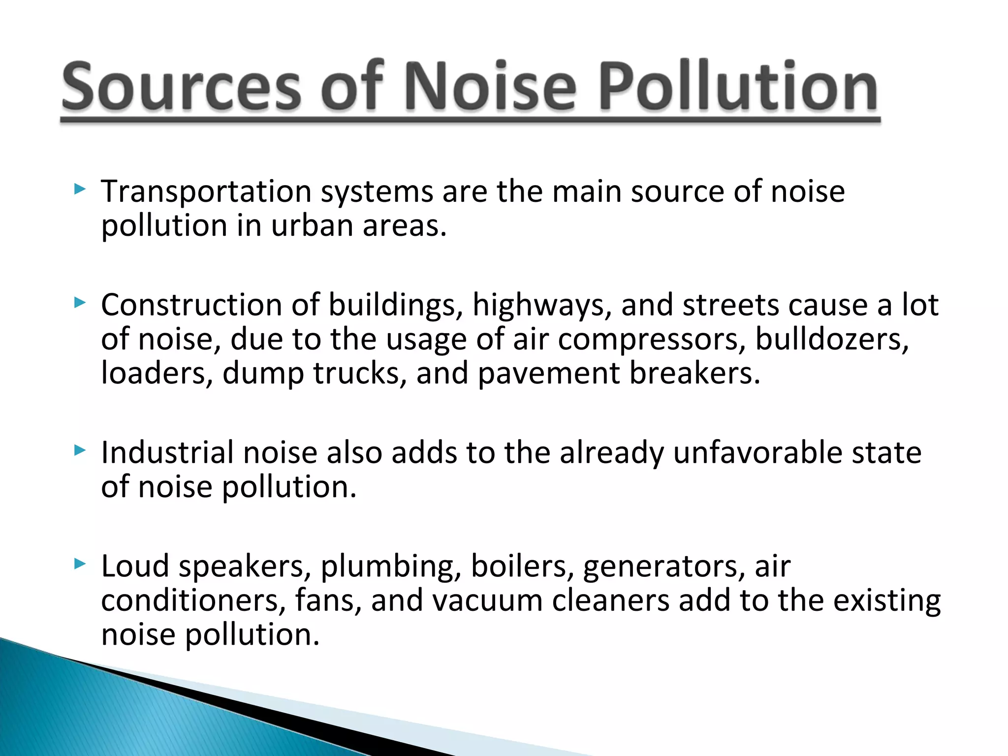 Noise pollution and solid waste management | PPT
