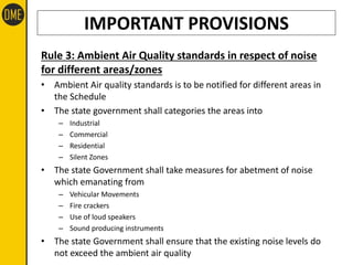 Noise pollution control order notes for law | PDF