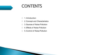 Noise pollution project For Environmenal Management (Causes, Controls ...