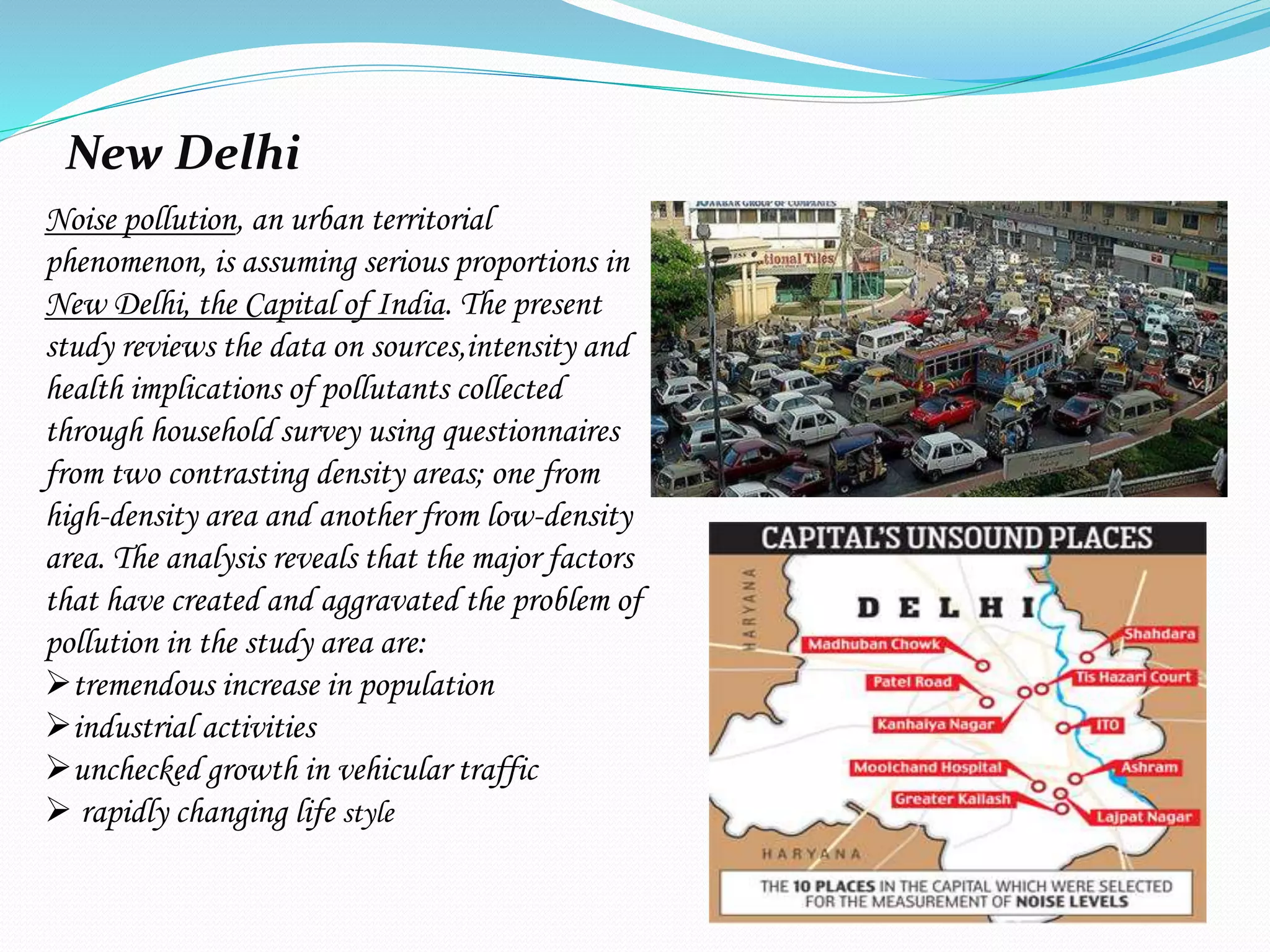 Noise pollution Environmental Studies | PPTX