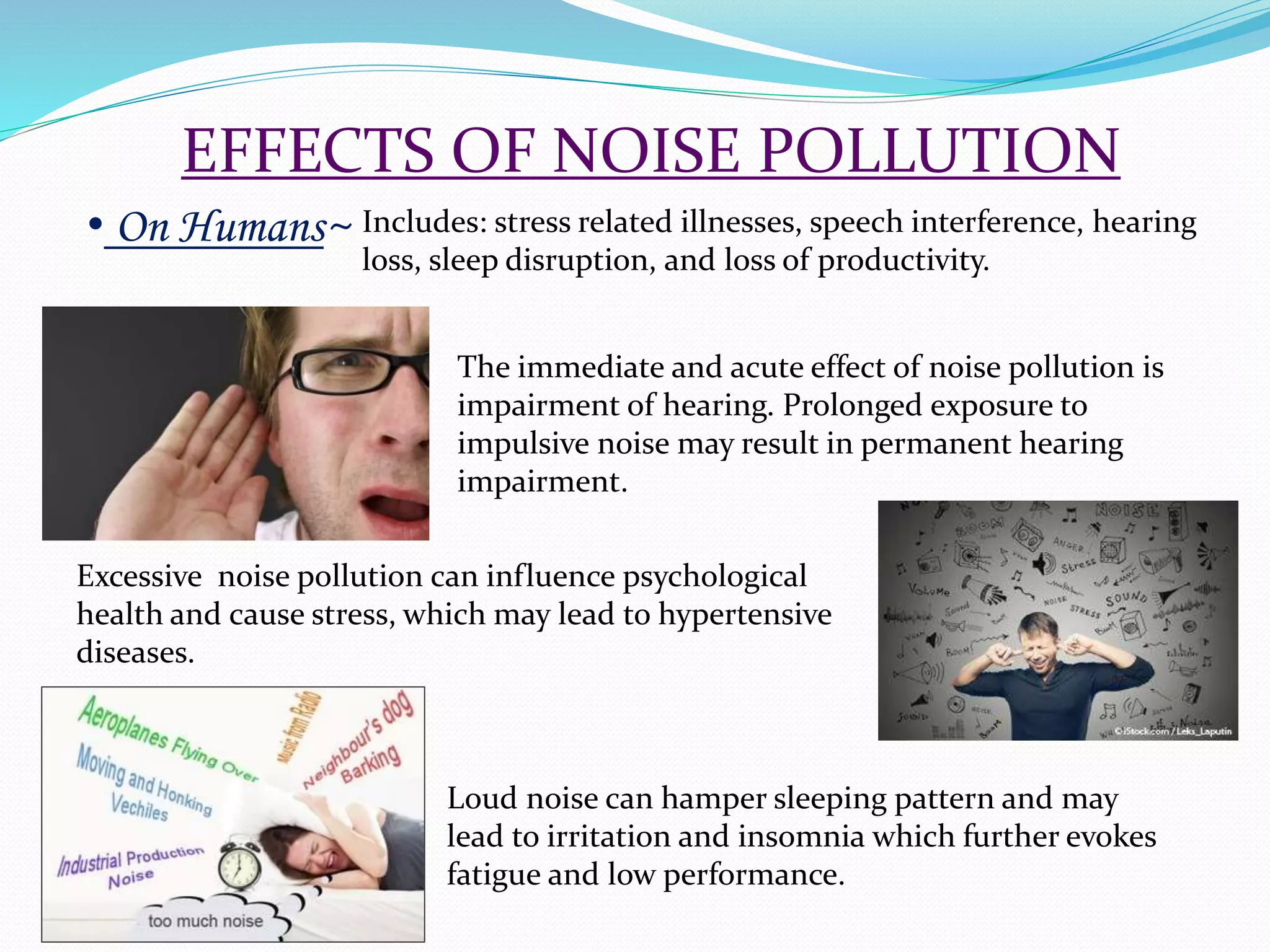 Noise pollution Environmental Studies | PPTX
