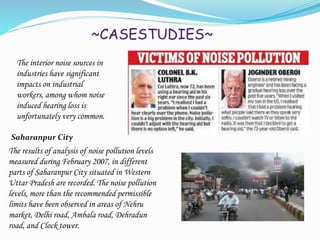 Noise pollution Environmental Studies | PPTX