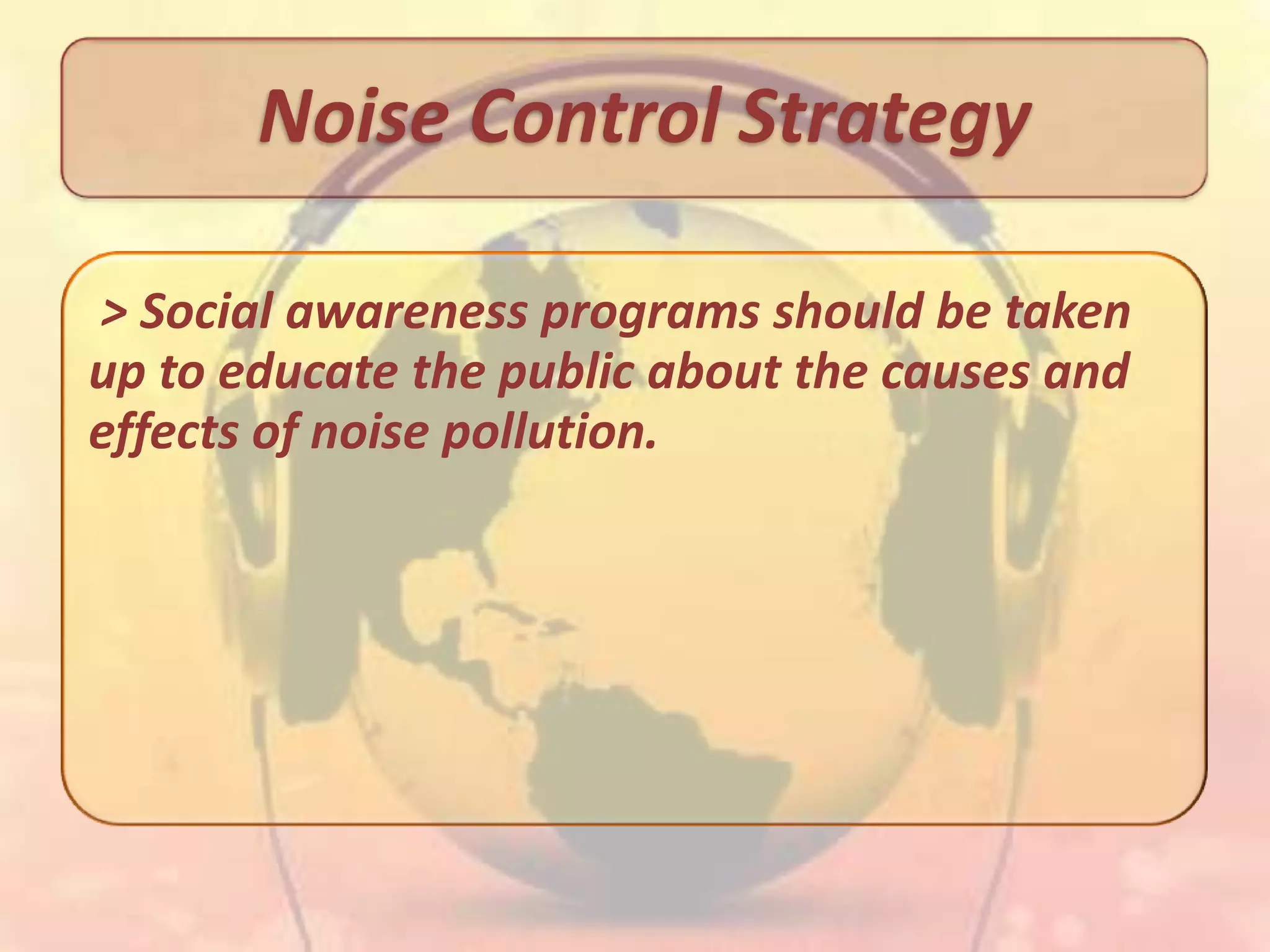 Noise pollution presentation | PPTX