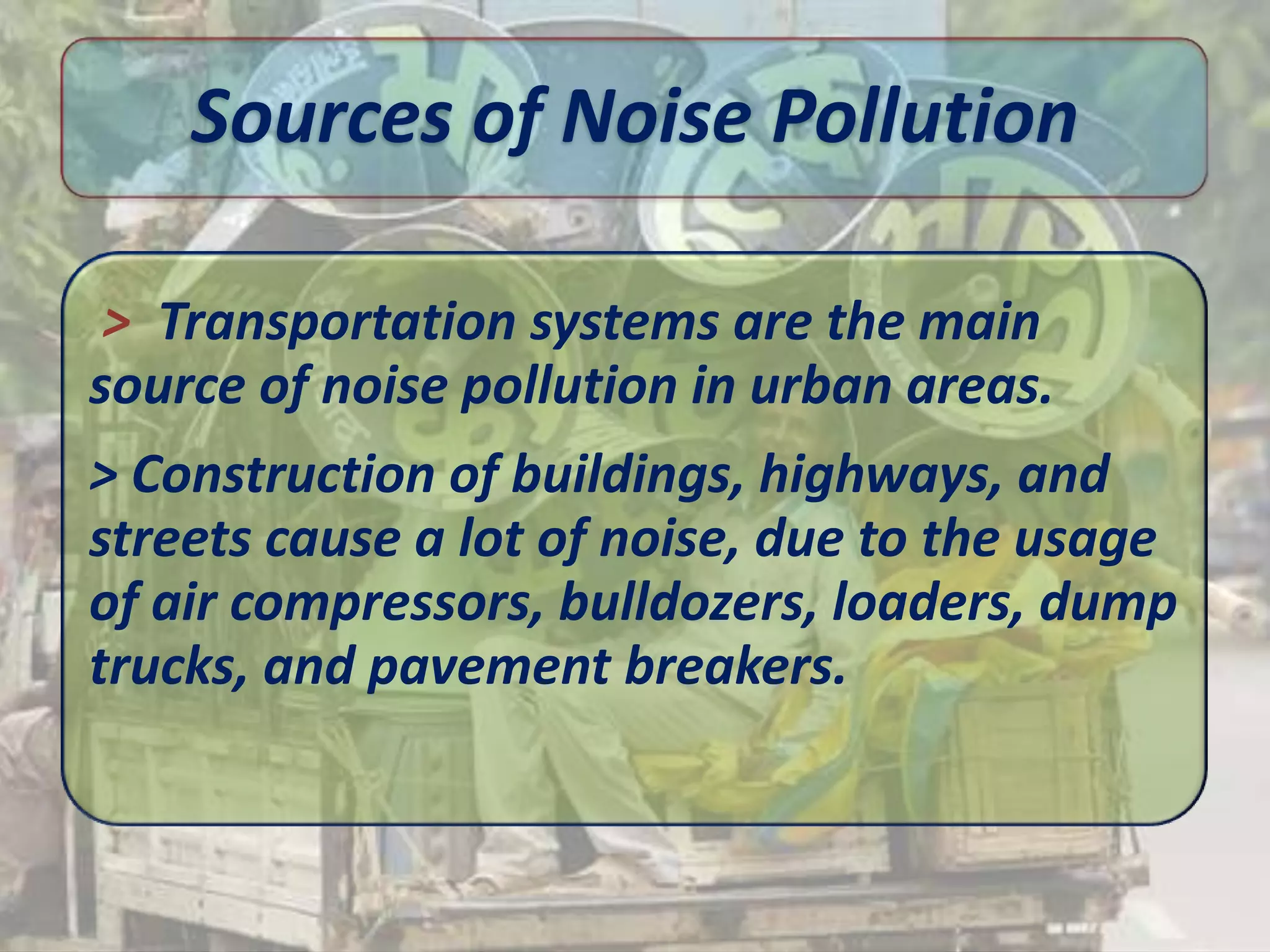 Noise pollution presentation | PPTX