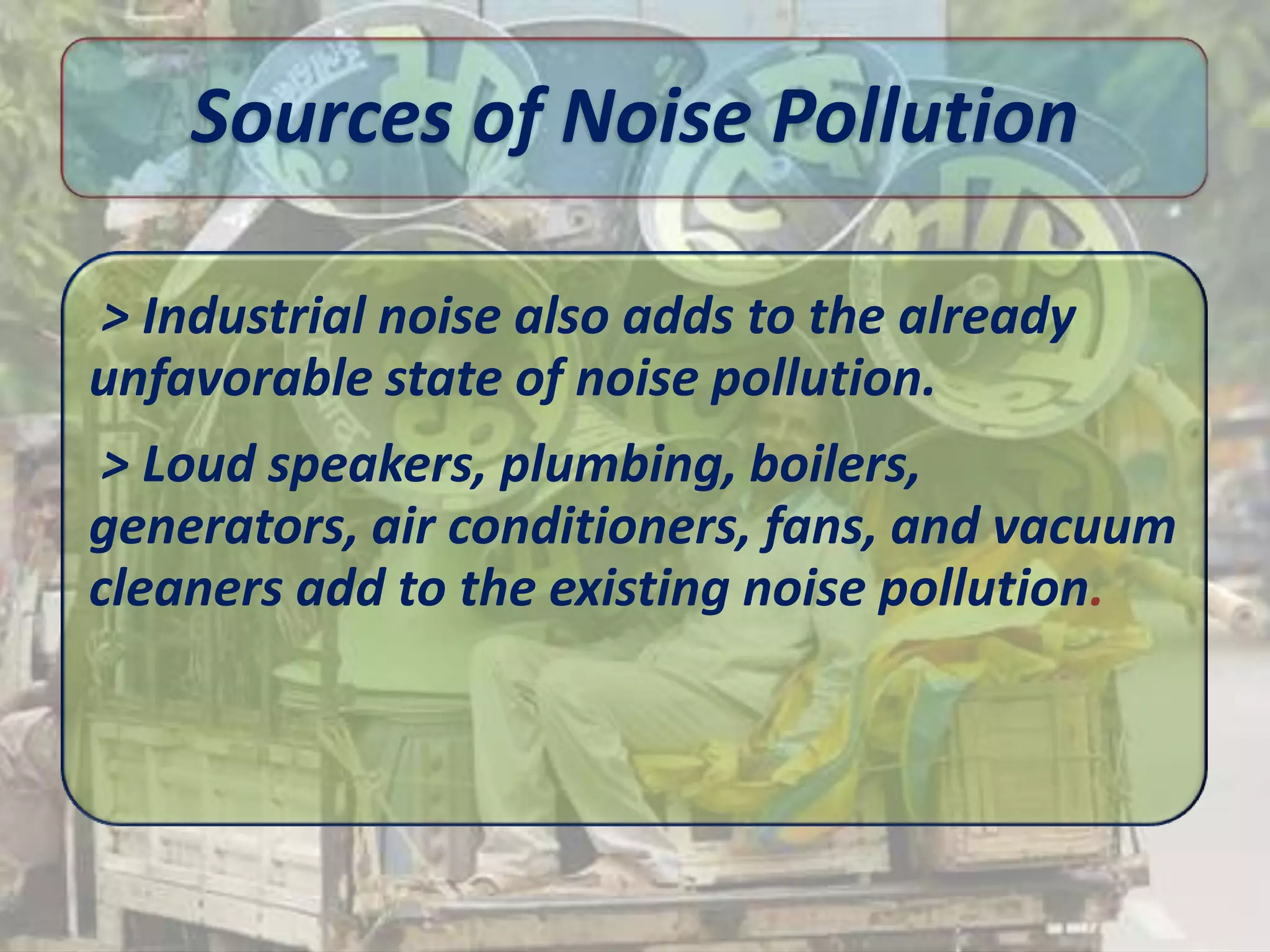 Noise pollution presentation | PPTX