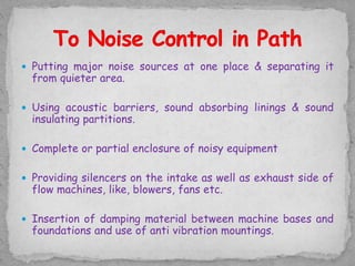 Noise pollution in industries and harbour | PPTX