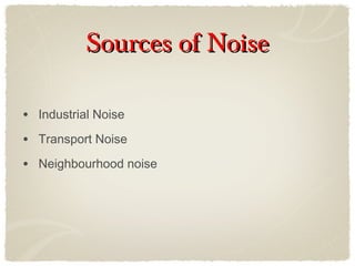 Noise pollution lecture | PPT
