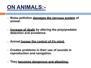 noisepollution ppt for Gnm 1st year students | PPTX