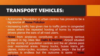 Noise pollution ppt (tanu) | PPTX