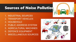 Noise pollution ppt (tanu) | PPTX