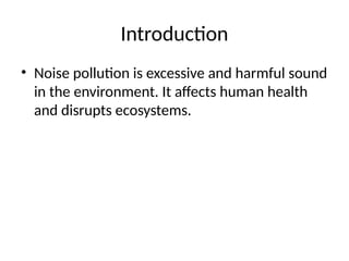 Noise_Pollution_Project VERY GOOD ANIMATION | PPTX