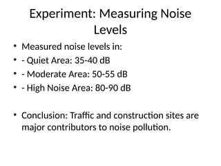 Noise_Pollution_Project VERY GOOD ANIMATION | PPTX