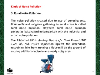 Noise Pollution Rules, 2000 | PPTX