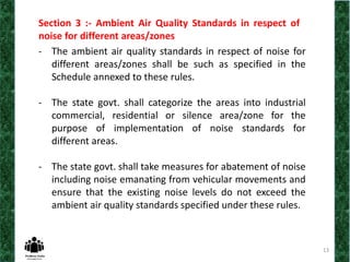 Noise Pollution Rules, 2000 | PPTX