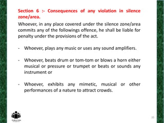 Noise Pollution Rules, 2000 | PPTX