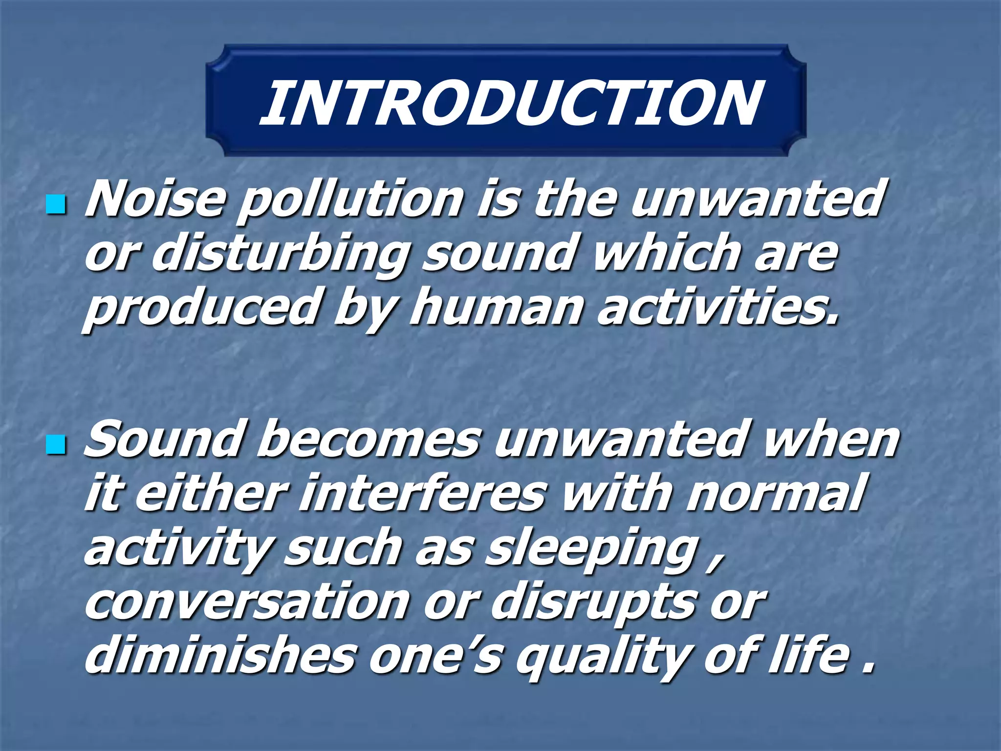 NOISE REDUCTION & STUDY OF NOISE MEASURING EQUIPMENTS | PPT
