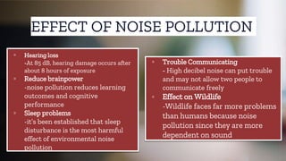 Noise pollution | PPTX