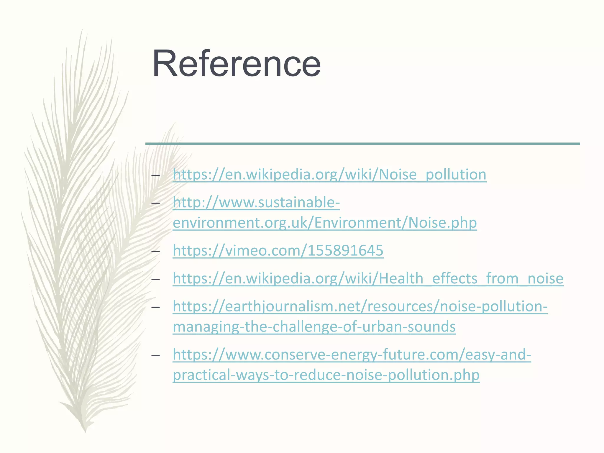 Noise Pollution | PPTX