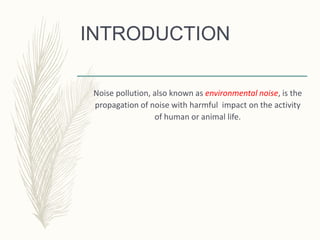 Noise Pollution | PPTX