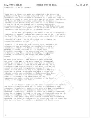 Implementation of the Laws for Restricting Use of Loudspeakers and High ...