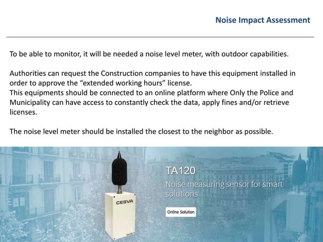 Noise Impact Assesment | PPTX | Developmental Sites | Real Estate
