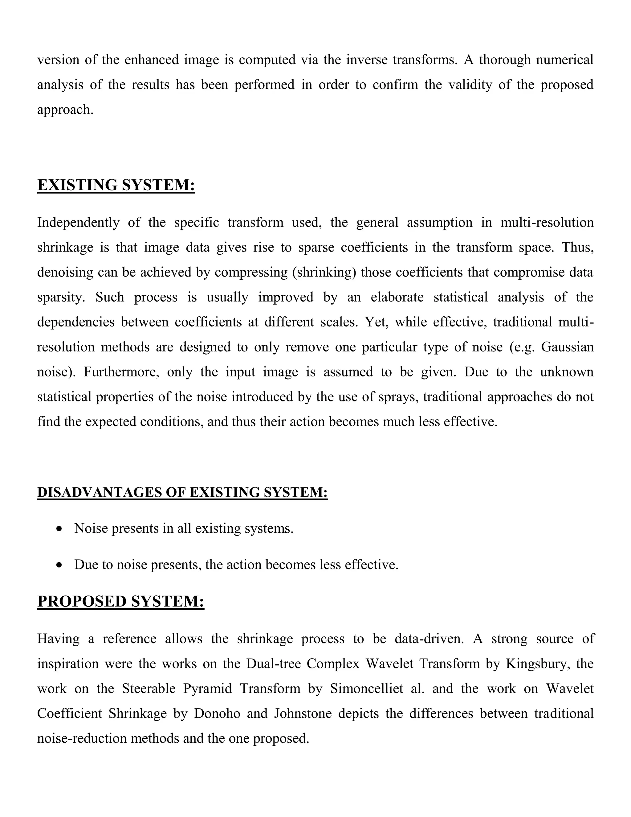 Noise Reduction Based On Partial Reference Dual Tree Complex Wavelet