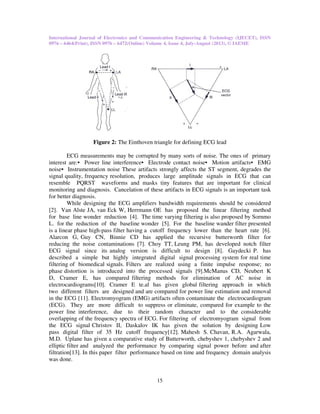 Noise reduction in ecg by iir filters a comparative study | PDF