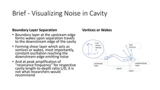Noise Reduction Modelling Study for Aircraft Cavity - Chun C Gan | PPTX