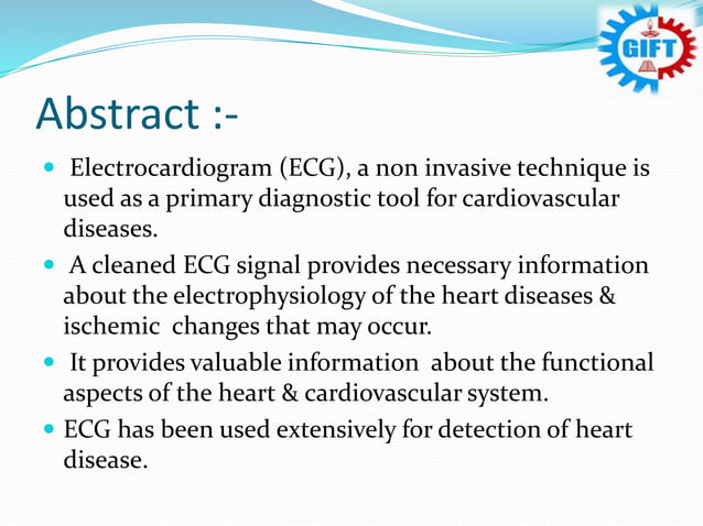 Noise removal using_ecg | PPT