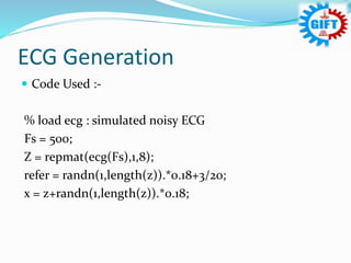 Noise removal using_ecg | PPT