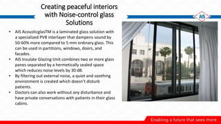 Noise and Solar Control Glass Solutions for Healthcare Facilities - AIS ...
