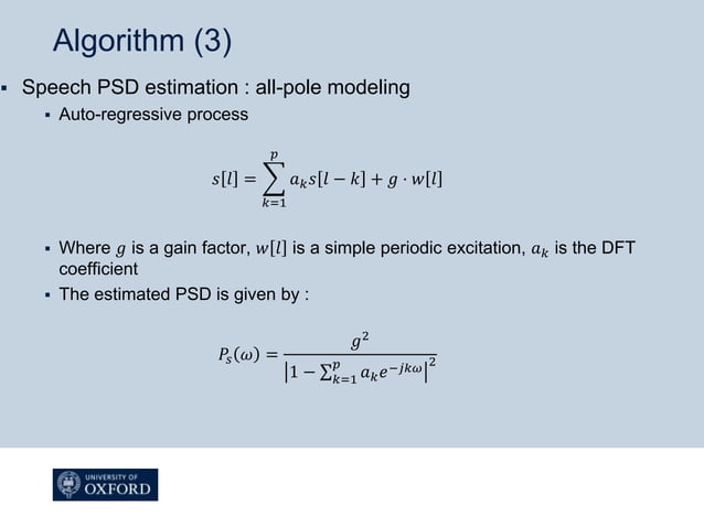 Noise suppression Algorithm | PPT