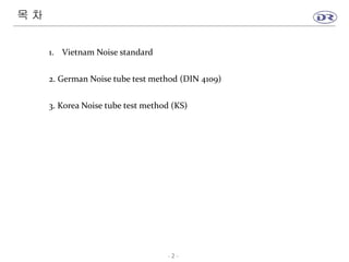 PP tube Noise test method in waste water system.pptx