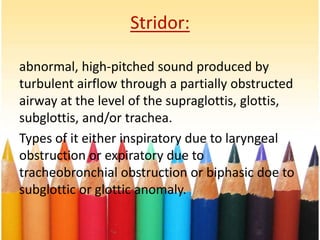 Noisy breathing in children | PPTX