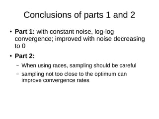 Noisy optimization --- (theory oriented) Survey | ODP | Technology ...