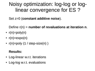 Noisy optimization --- (theory oriented) Survey | ODP | Technology ...