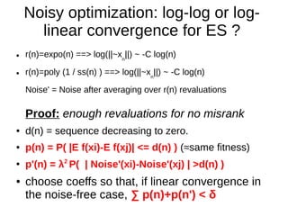 Noisy optimization --- (theory oriented) Survey | ODP | Technology ...