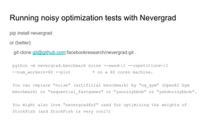 Noisy optimization with nevergrad | PPT