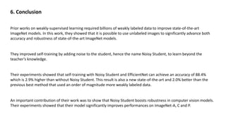 Self-training with Noisy Student improves ImageNet classification | PPT