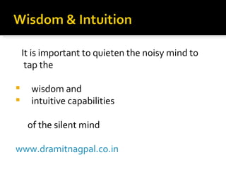 Noisy to Silent Mind | PPT