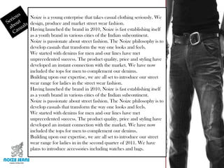 Noize Jeans Profile Presentation | PPTX
